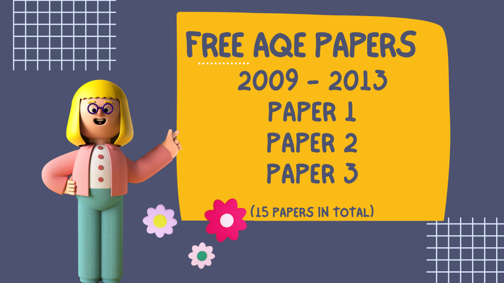 FREE AQE Papers - 2009-2013 - The Transfer Tutor